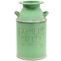 Floristik24.ie Decorative milk jug antique green Ø18cm H32cm
