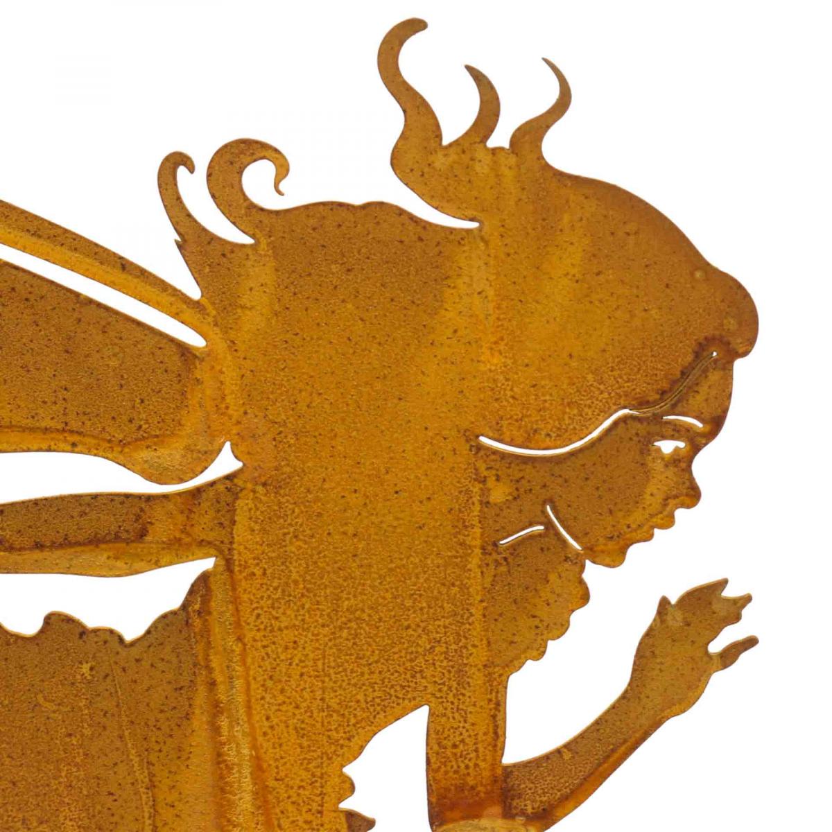 Floristik24.ie Decorative ring metal elves rust decoration patina metal ...