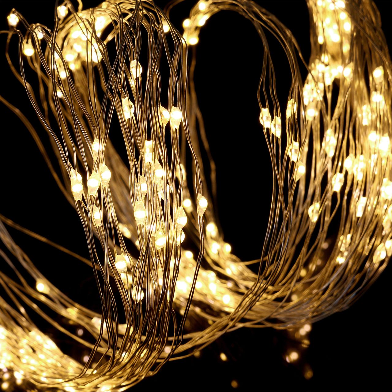 Floristik24.ie LED light bundle for inside and outside 640 1.9m silver ...