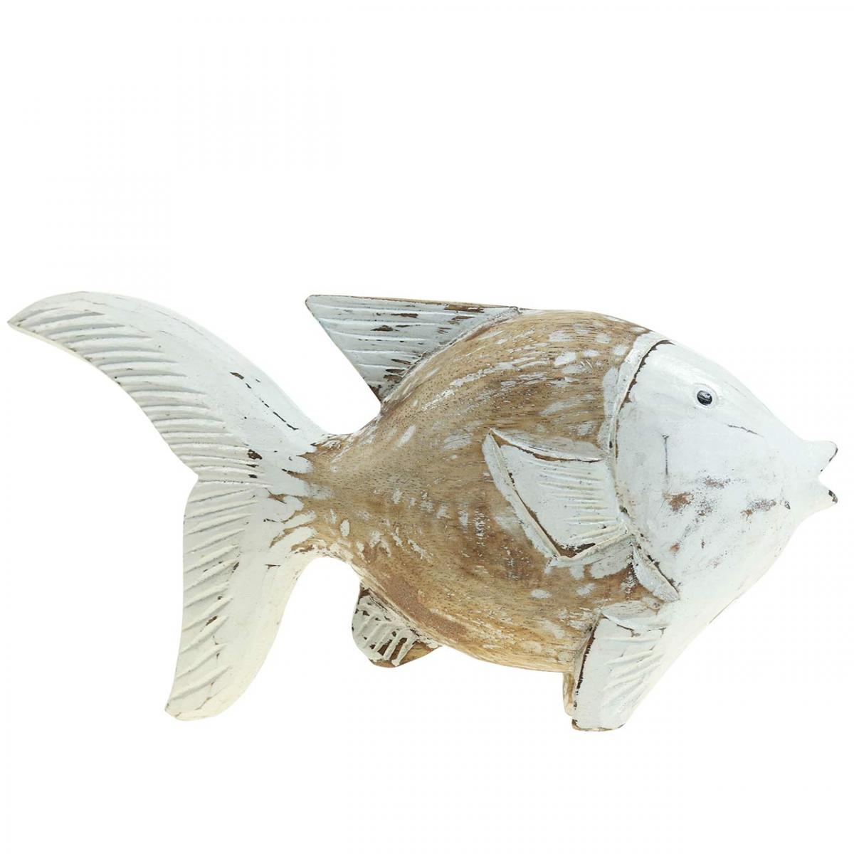 Floristik24.ie Maritime decoration fish wood wooden fish shabby chic 28 ...