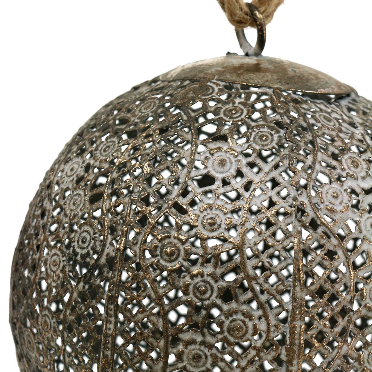 Floristik24.ie Metal ball antique for hanging Ø13.5cm - buy cheap online