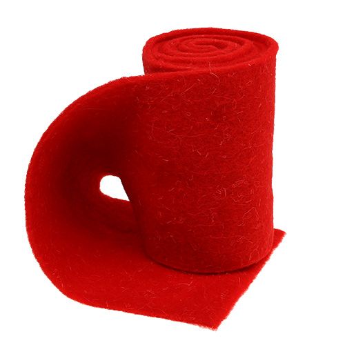 Floristik24.ie Felt ribbon 15cm x 2m red