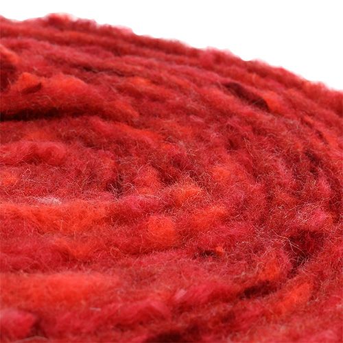 Floristik24.ie Felt ribbon "Happy" red 15cm 5m